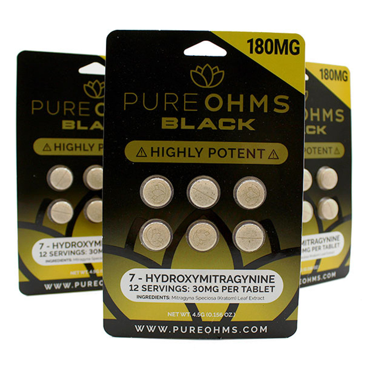 Pure OHMS Black - 30mg - 6ct – hemphealth